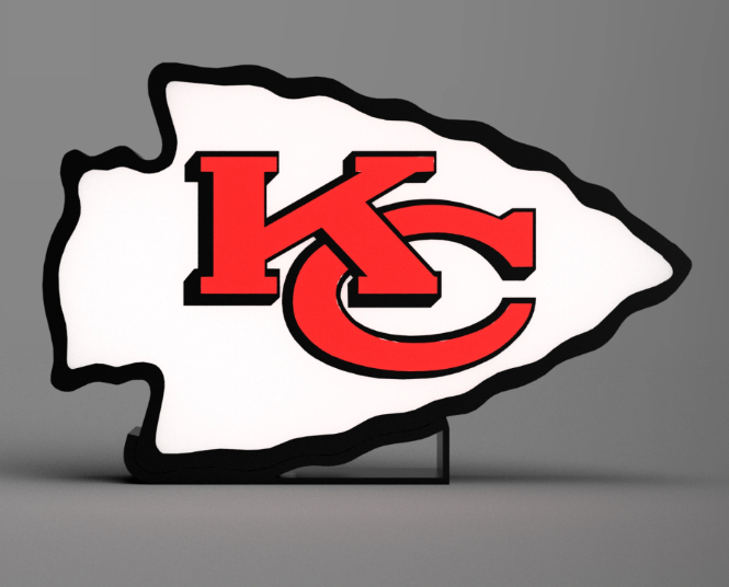 Chiefs LightBox With Stand - GOAT Light Boxes