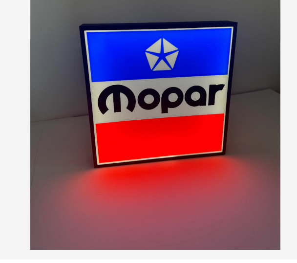 Mopar LightBox With Stand - GOAT Light Boxes