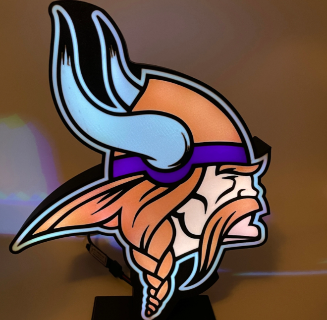 Vikings LightBox With Stand - GOAT Light Boxes