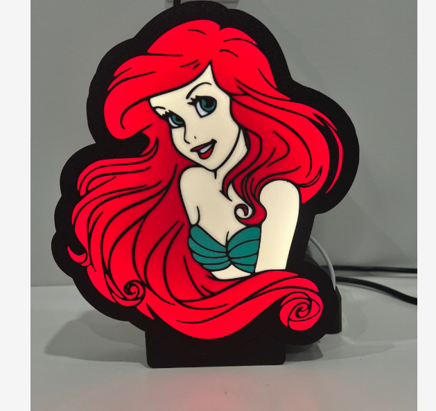 Ariel Little Mermaid LightBox - GOAT Light Boxes